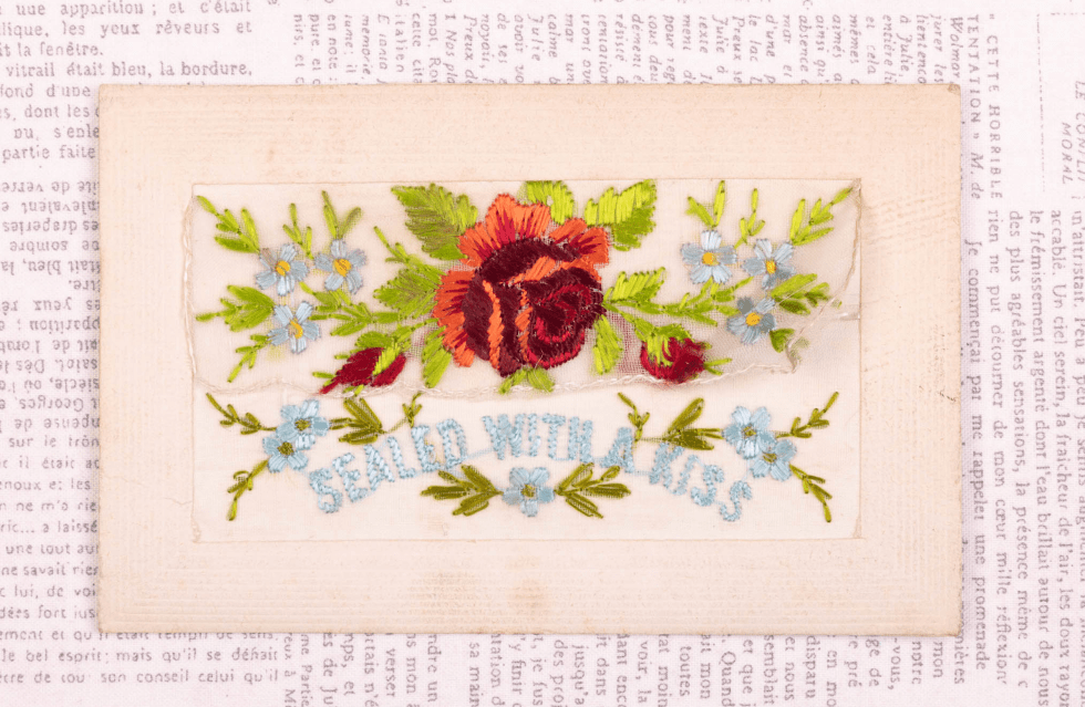 French embroidered postcards | Finder of Treasures