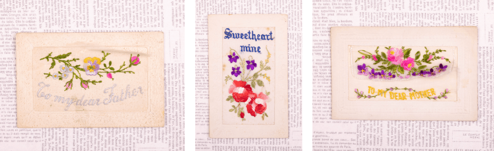 French embroidered postcards | Finder of Treasures